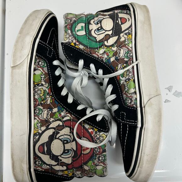 Vans X Nintendo | Shoes | Vans X Nintendo Super Mario Sk8hi Mens 95 ...